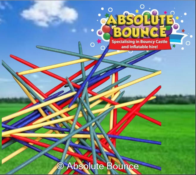 Giant Pick up Sticks Hire - Bouncy Castle rental & Rodeo bull hire in ...